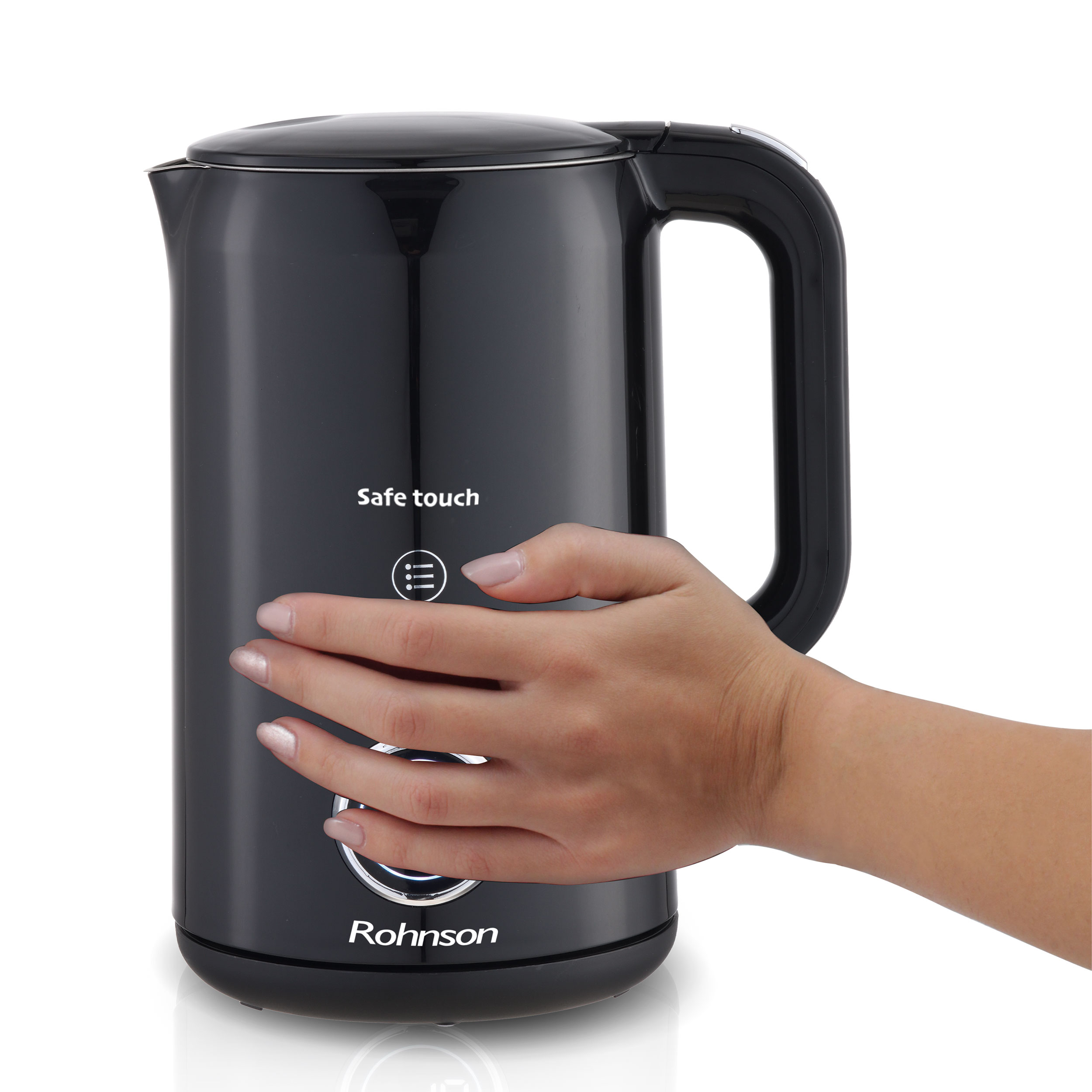 Cana fierbator, Rohnson R7522, Double Wall, 2200W, 1.7L, oprire ...